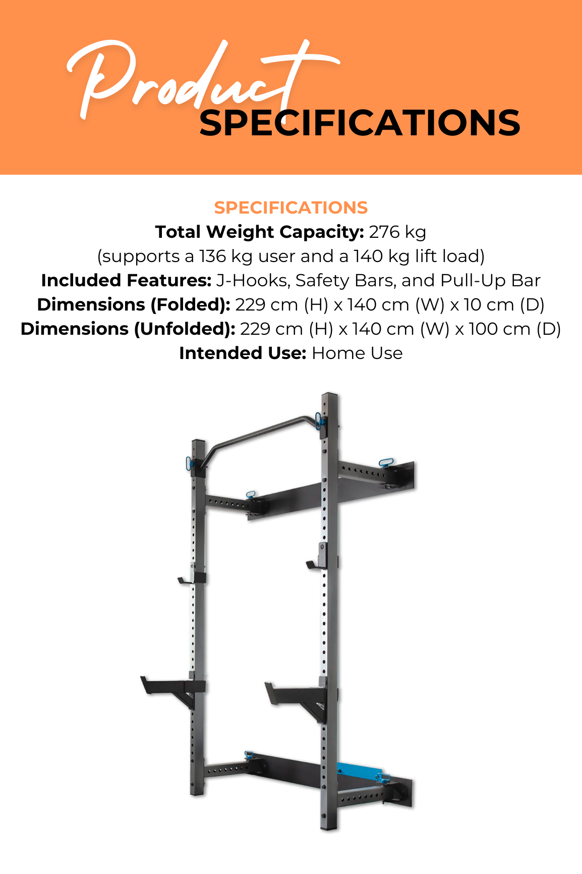ProForm Carbon Strength Foldable Wall Squat Rack – World Fitness