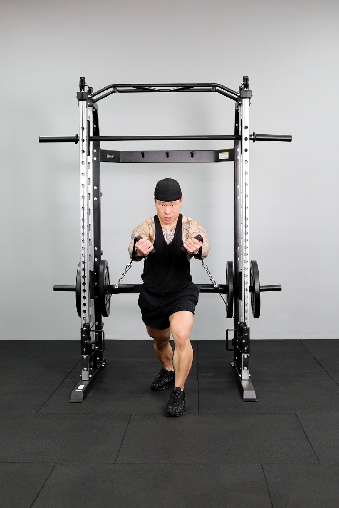 Body Iron All-In-One Functional Trainer FTG30 + Adjustable Bench + 100 ...