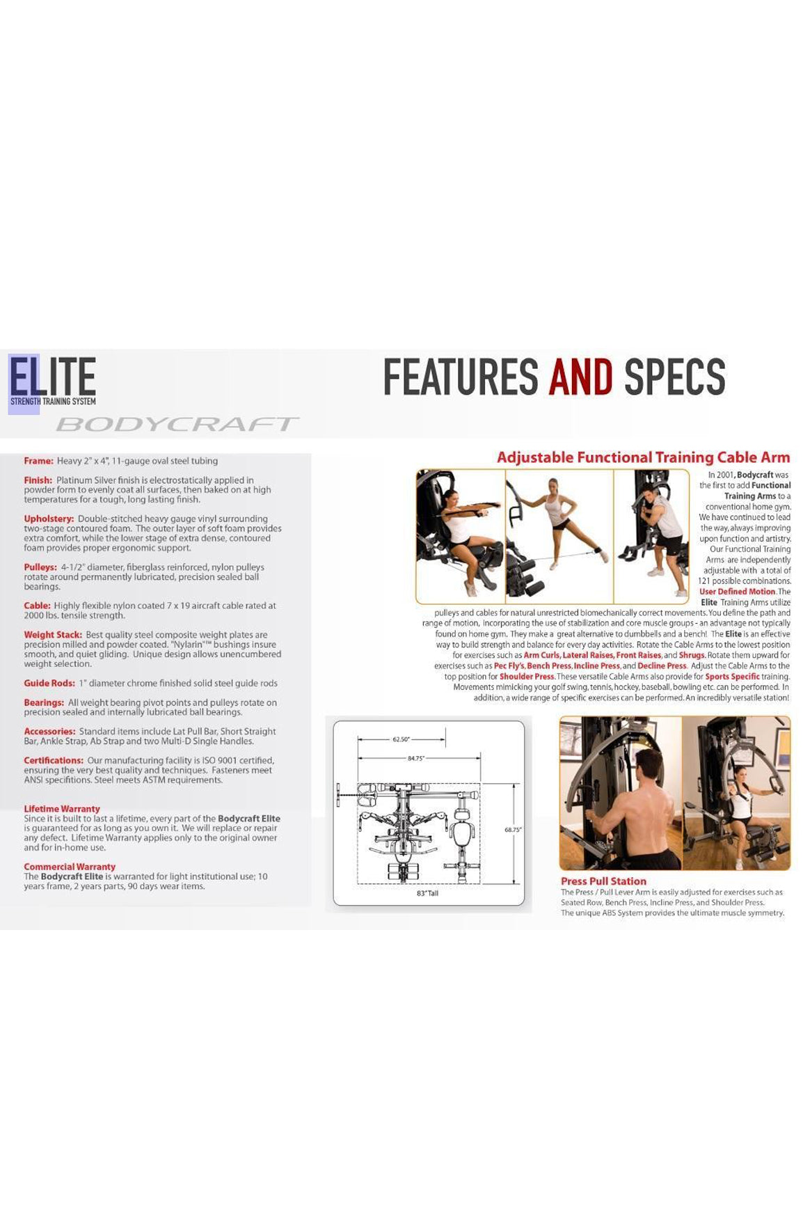 Bodycraft LGXE Elite Multi Gym – World Fitness